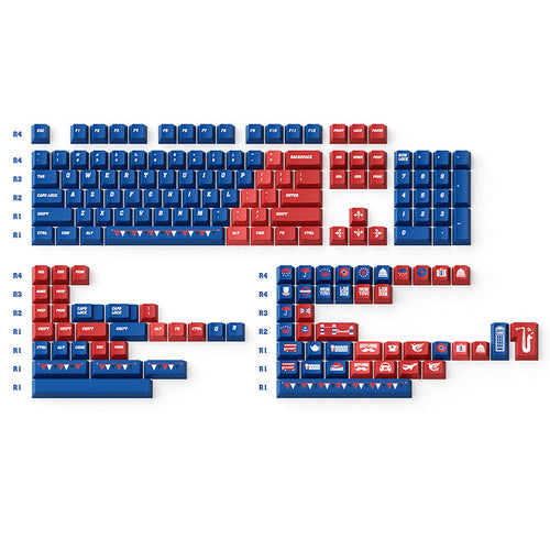 NEWTOY British Theme Cherry Profile Keycap Set 172 Keys - WhatGeek