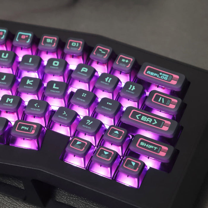 PIIFOX Cyberpunk ASA Profile PBT Keycap Set 117 Keys - WhatGeek