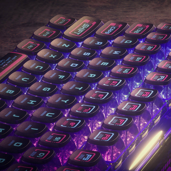 PIIFOX Cyberpunk ASA Profile PBT Keycap Set 117 Keys - WhatGeek