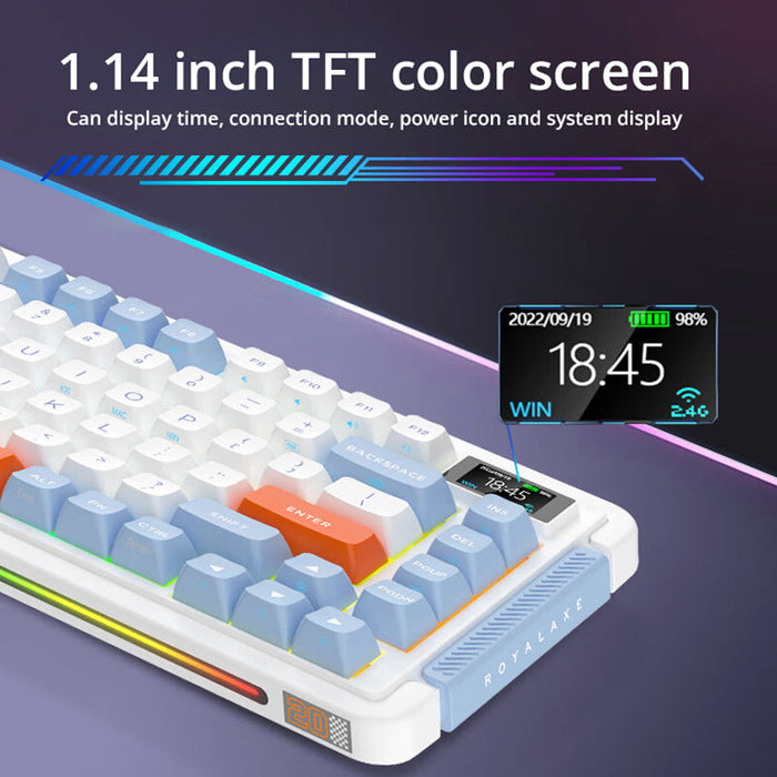 RoyalAxe L75 Mechanical Keyboard with TFT Display - WhatGeek