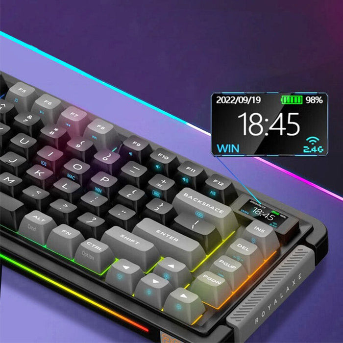 RoyalAxe L75 Mechanical Keyboard with TFT Display - WhatGeek