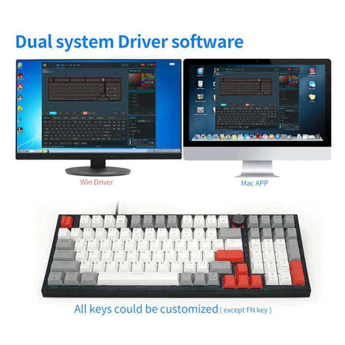 SKYLOONG GK980 1800 Compact Mechanical Keyboard - WhatGeek