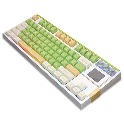 SKYLOONG GK87 Pro Green Wireless Mechanical Keyboard with TFT Screen ...