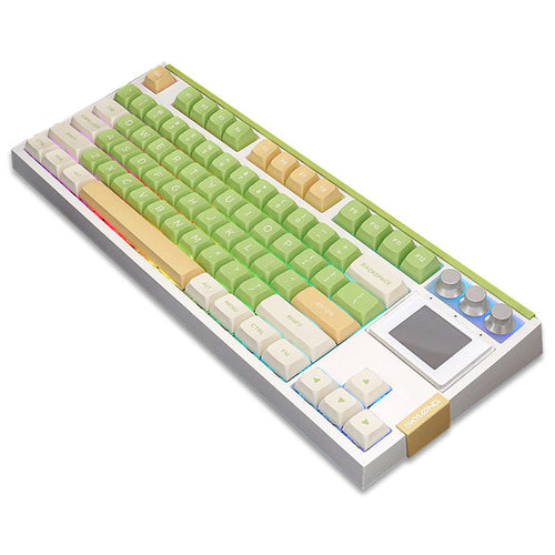 SKYLOONG GK87 Pro Green Wireless Mechanical Keyboard with TFT Screen ...