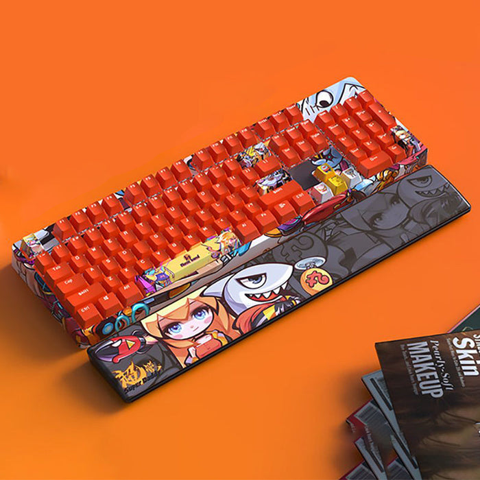 Ajazz Douyu Graffiti Leather Keyboard Wrist Rest Pad - WhatGeek
