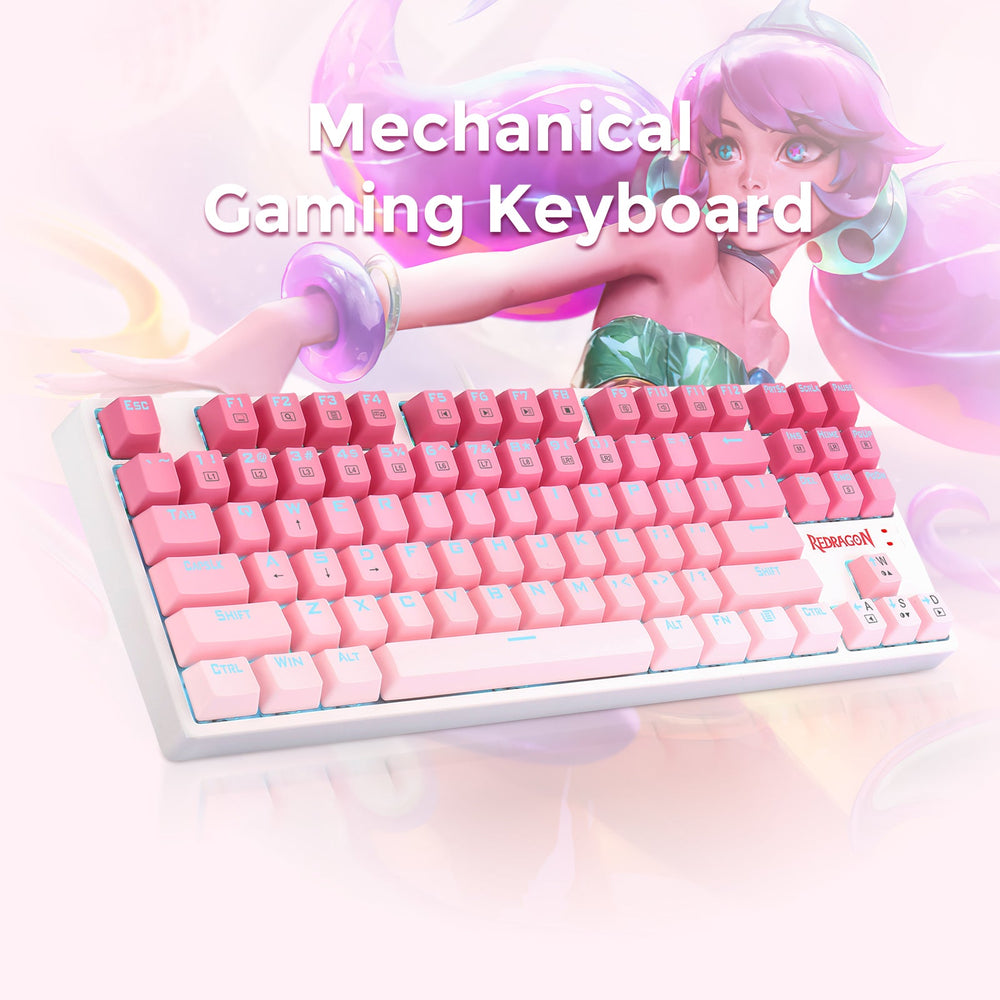 Redragon K576W-GP DAKSA TKL Wired Mechanical Keyboard - WhatGeek